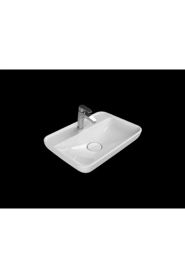 TURKUAZ Cerastyle Lal Tezgah Üstü Lavabo 60*42 Cm